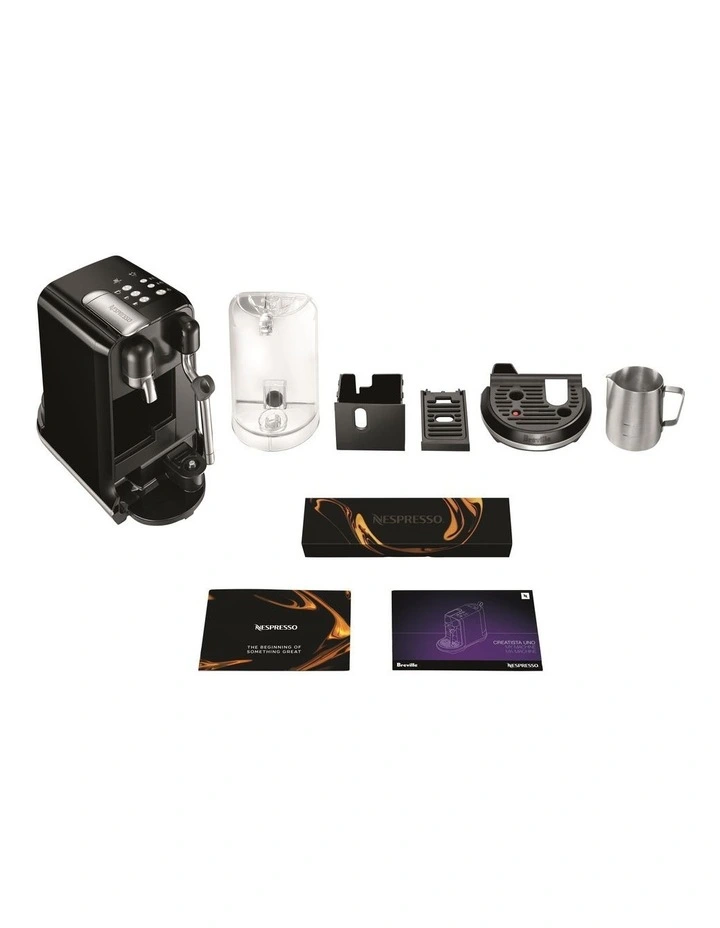 Nespresso Creatista Uno Capsule Coffee Machine in Black BNE500BKS | MYER