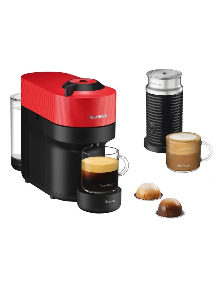 Nespresso Vertuo Pop Bundle Machine BNV150RED4JAN1 | MYER