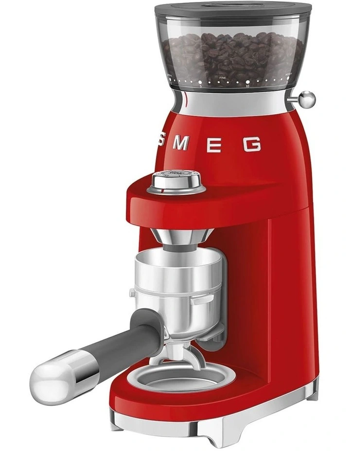 Smeg 50's Style Retro Coffee Grinder in Red CGF03RDAU | MYER