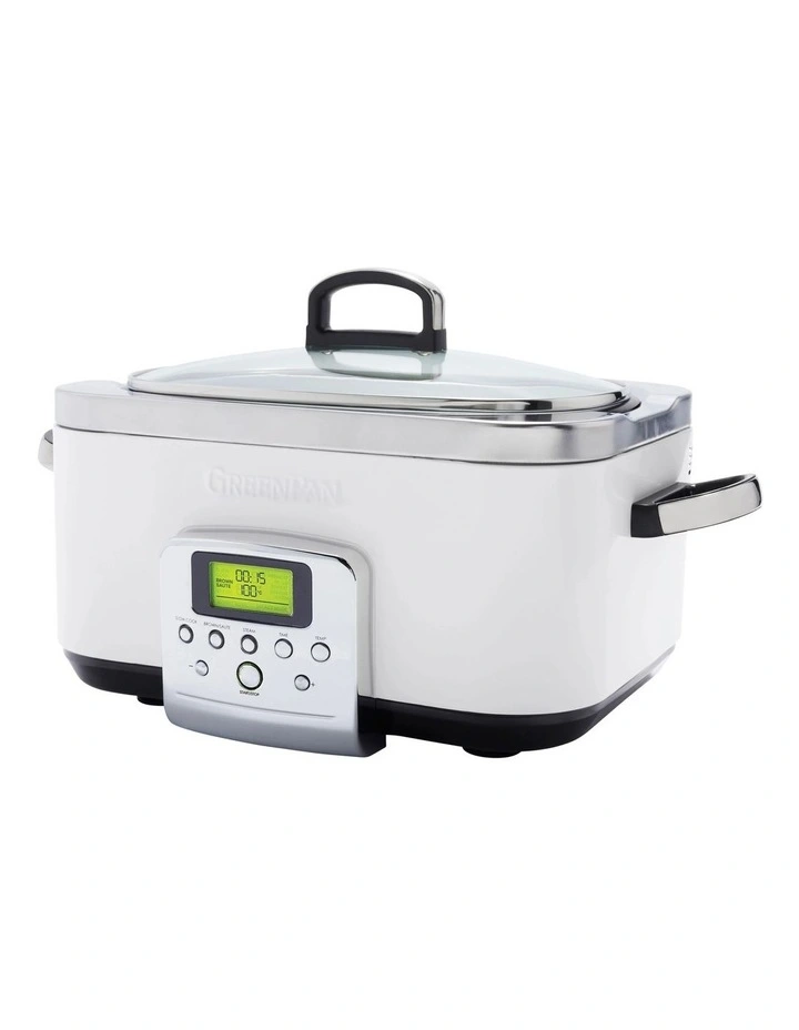 GreenPan Elite Slow Cooker 6L in Cloud Cream | MYER
