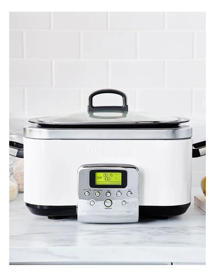 GreenPan Elite Slow Cooker 6L in Cloud Cream | MYER
