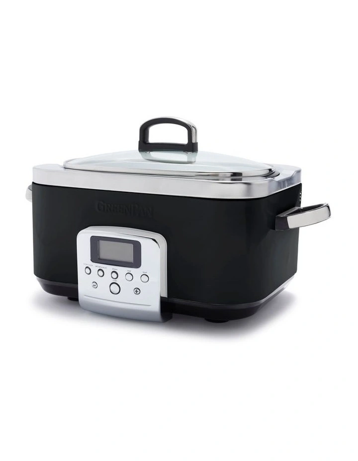 GreenPan Elite Slow Cooker 6L in Black | MYER