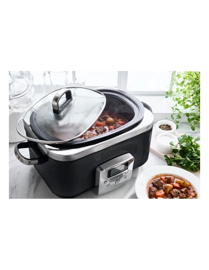 GreenPan Elite Slow Cooker 6L in Black | MYER