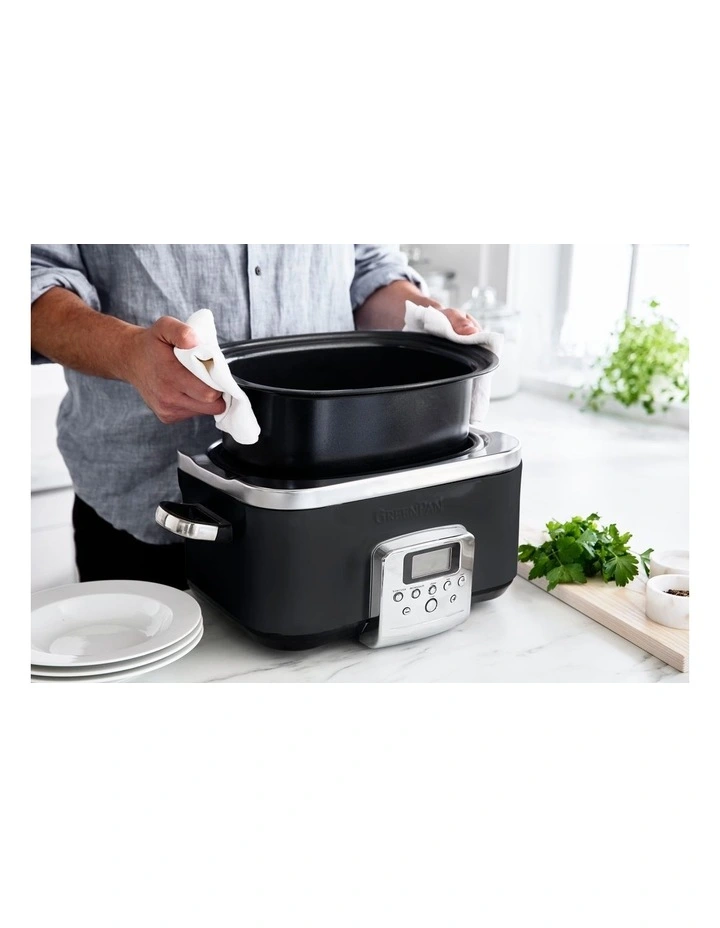 GreenPan Elite Slow Cooker 6L in Black | MYER