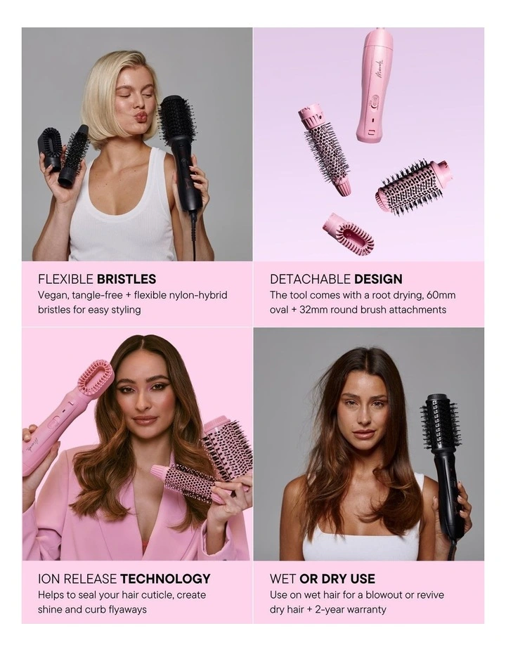 Mermade Hair Interchangeable Blow Dry Brush 7015 | MYER