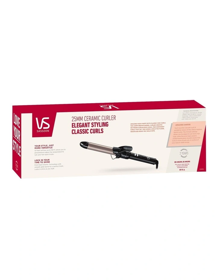 VS Sassoon Ceramic Hair Curler 25mm VS325A | MYER