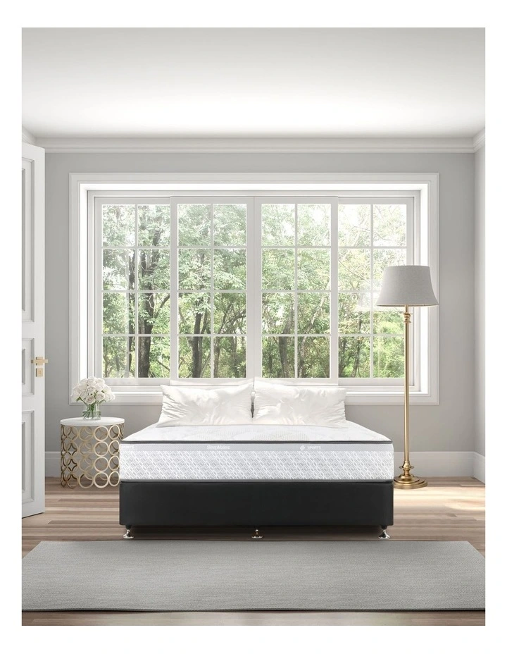 SleepMaker Miracoil Frappe Plush 6 Mattress in White MYER