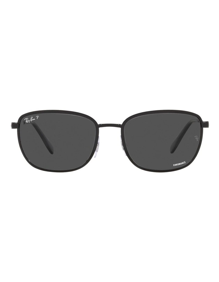 Ray-Ban RB3705 Chromance Polarised Sunglasses in Black | MYER