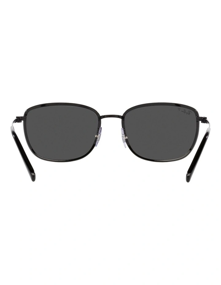 Ray-Ban RB3705 Chromance Polarised Sunglasses in Black | MYER