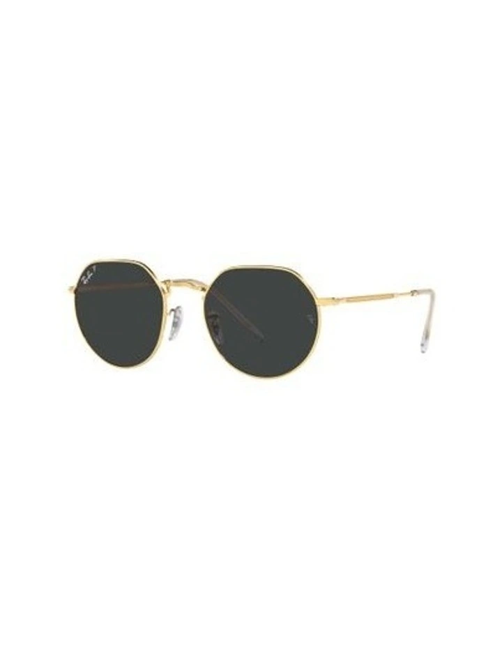 Ray-Ban Jack Gold/Black RB3565 Polarised Sunglasses | MYER