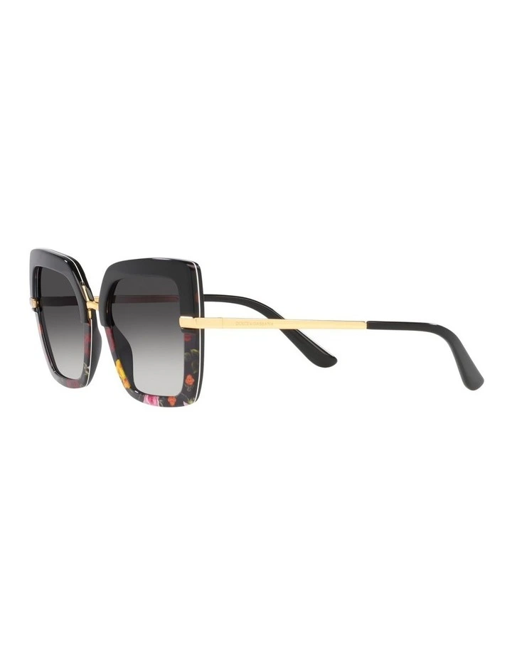 Dolce & Gabbana 0DG4373 Sunglasses in Black On Winter Flow | MYER