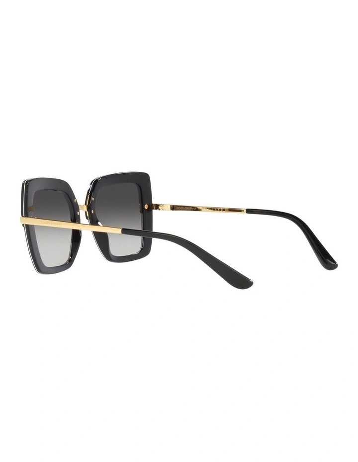 Dolce & Gabbana 0DG4373 Sunglasses in Black On Winter Flow | MYER