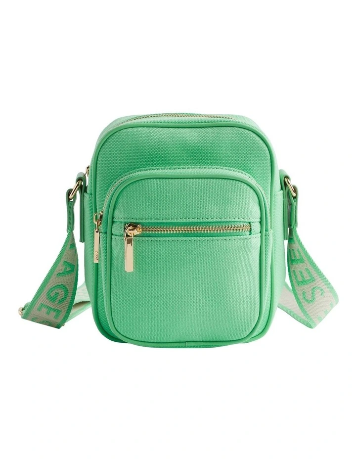 lime green camera bag