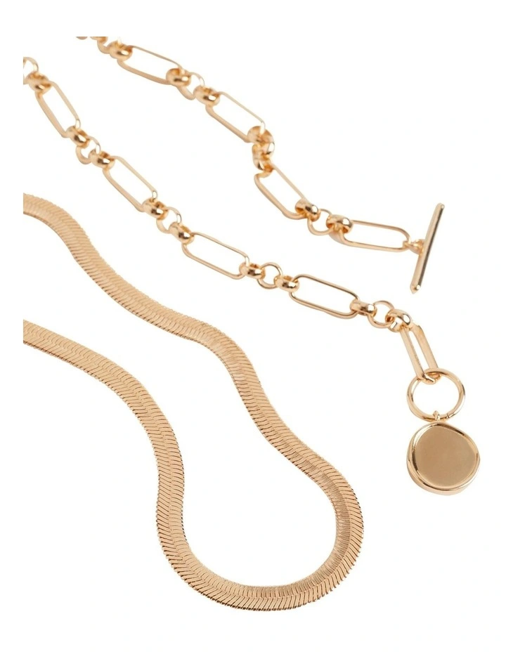 Seed Heritage Multi Link Chain Necklace in Gold | MYER