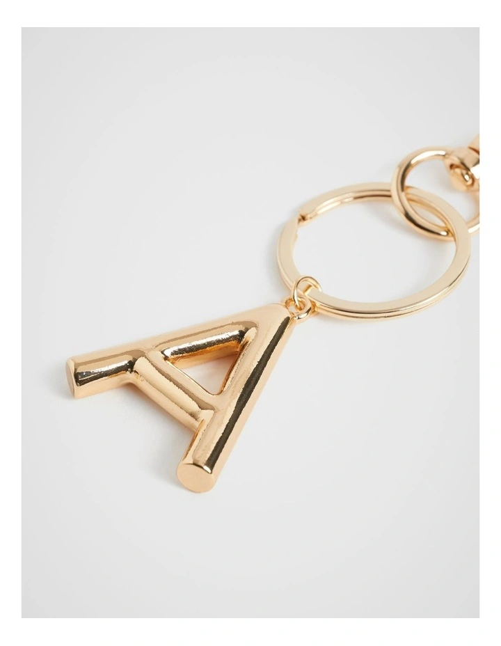 Seed Heritage Initial A Keyring in Gold | MYER