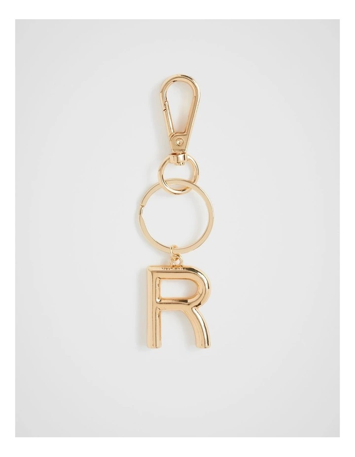 Seed Heritage Initial R Keyring in Gold | MYER