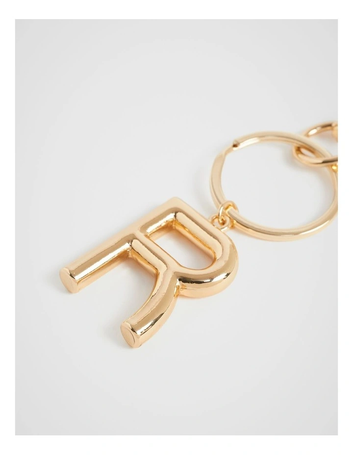 Seed Heritage Initial R Keyring in Gold | MYER