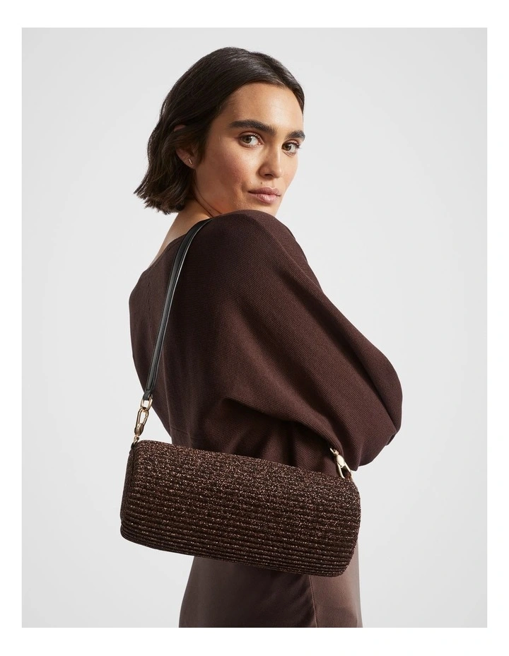 Seed Heritage Pleated Shoulder Bag in Bronze | MYER
