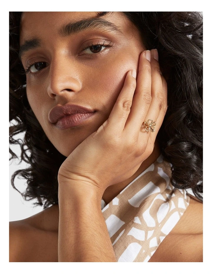 Seed Heritage Flora Ring in Gold | MYER
