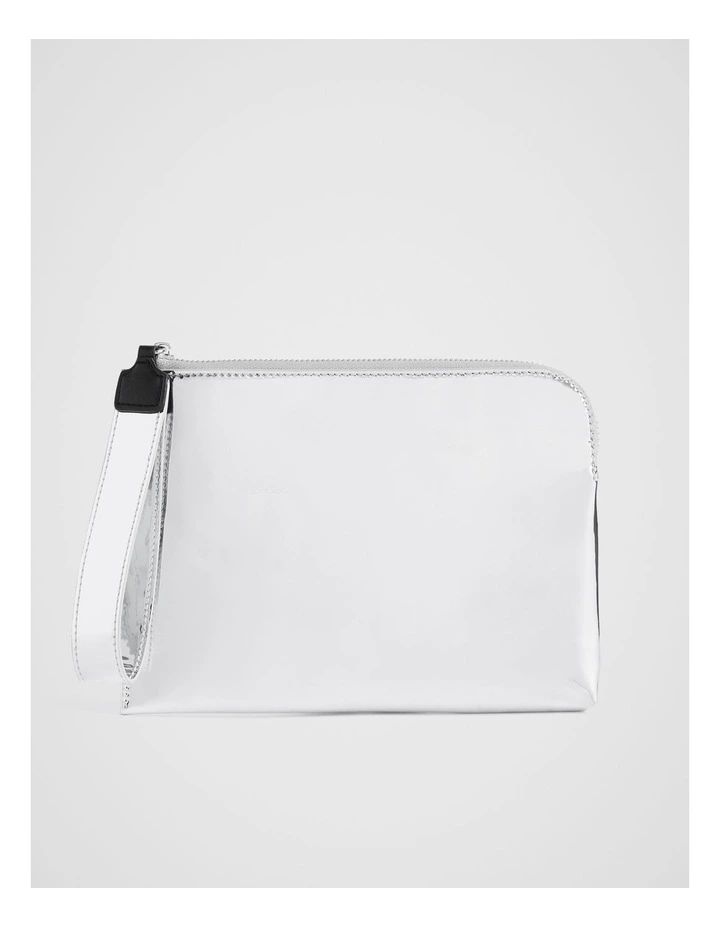 Seed Heritage Metallic Pouch in Silver | MYER