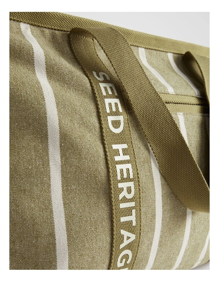 Seed Heritage Logo Stripe Tote in Pistachio | MYER