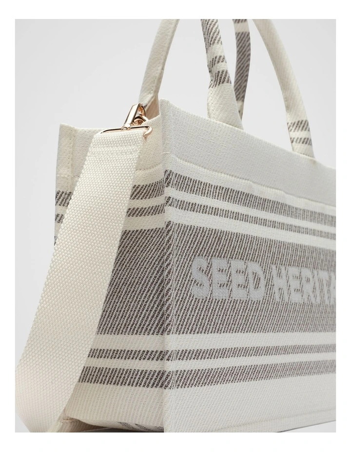 Seed Heritage Woven Mini Structured Tote In Affogato | MYER