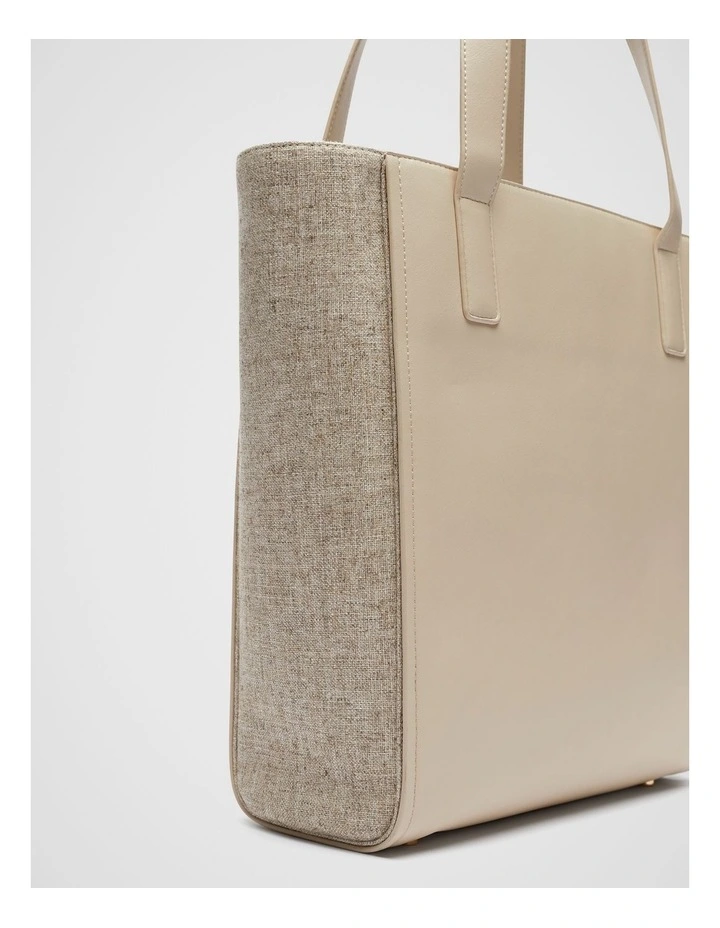 Seed Heritage Fabric Splice Carry All Bag in Vanilla | MYER