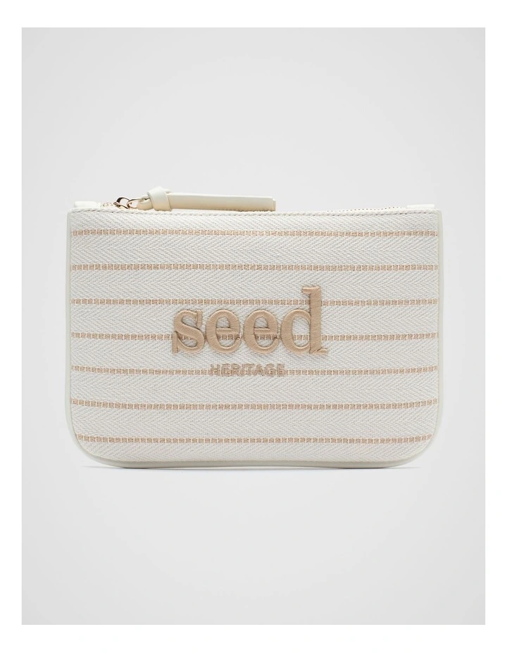 Seed Heritage Seed Pouch in Natural Stripe | MYER