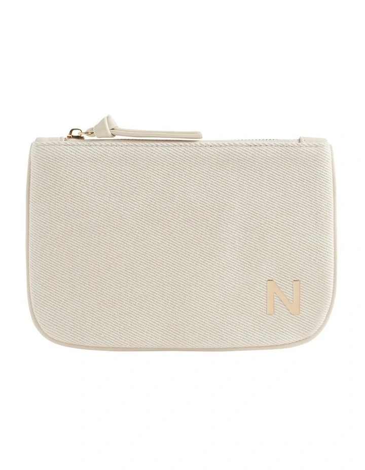 Seed Heritage Initial "N" Pouch In Oatmeal | MYER