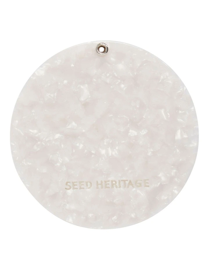 Seed Heritage Resin Compact Mirror in Ivory | MYER