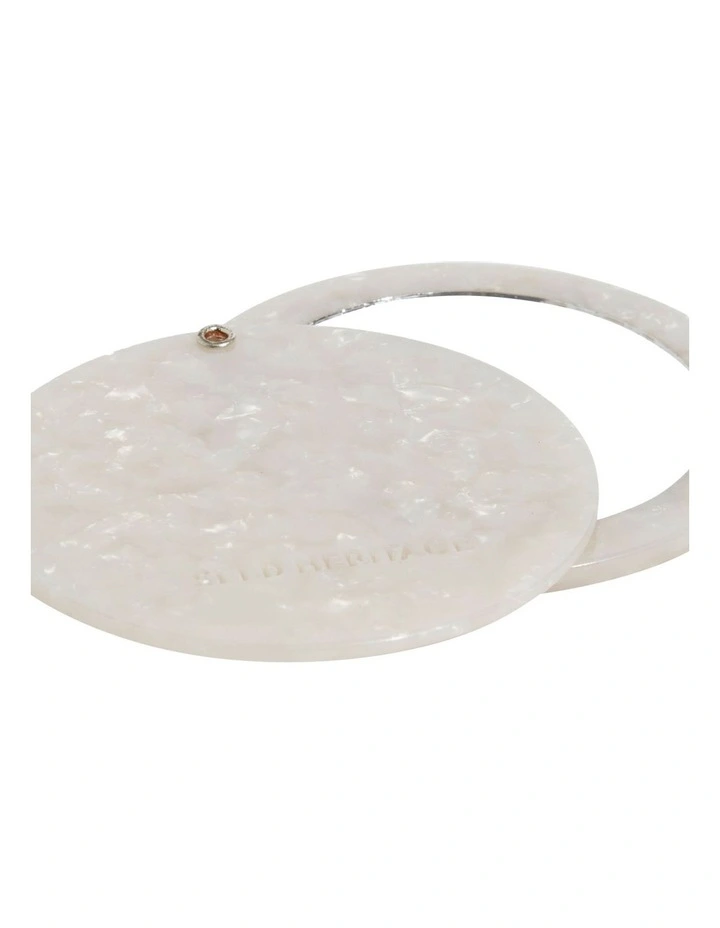 Seed Heritage Resin Compact Mirror in Ivory | MYER