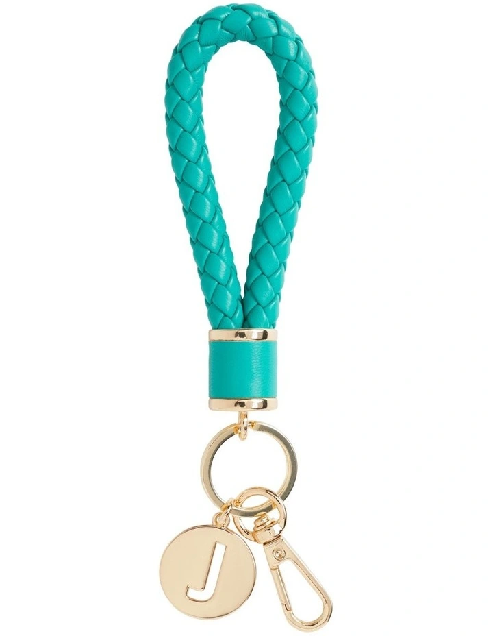 Seed Heritage Braided Initial "J" Keyring in Gold | MYER