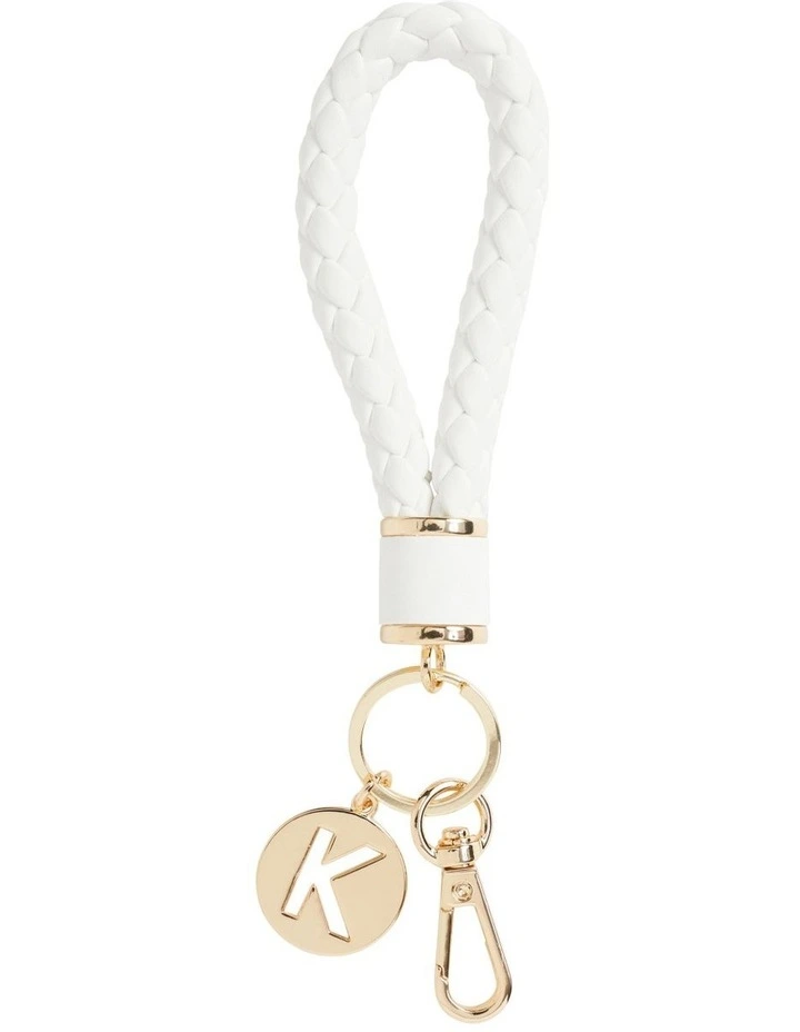 Seed Heritage Braided Initial "K" Keyring in Gold | MYER
