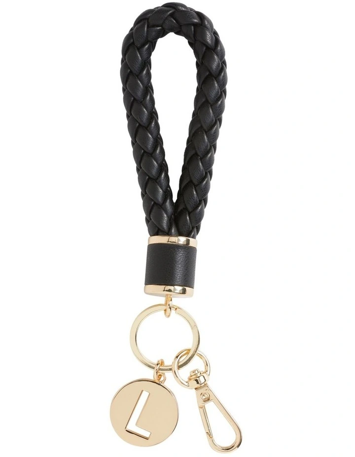 Seed Heritage Braided Initial "L" Keyring in Gold | MYER
