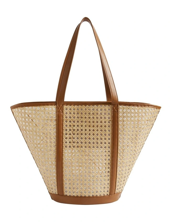 Seed Heritage Caged Rattan Tote in Brown | MYER