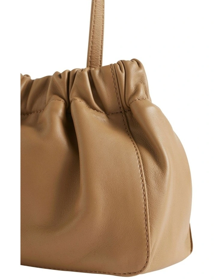 Seed Heritage Rouched Leather Crossbody Bag | MYER