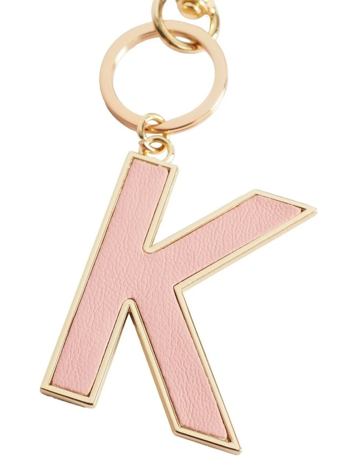 Seed Heritage "K" Keyring in Pink | MYER