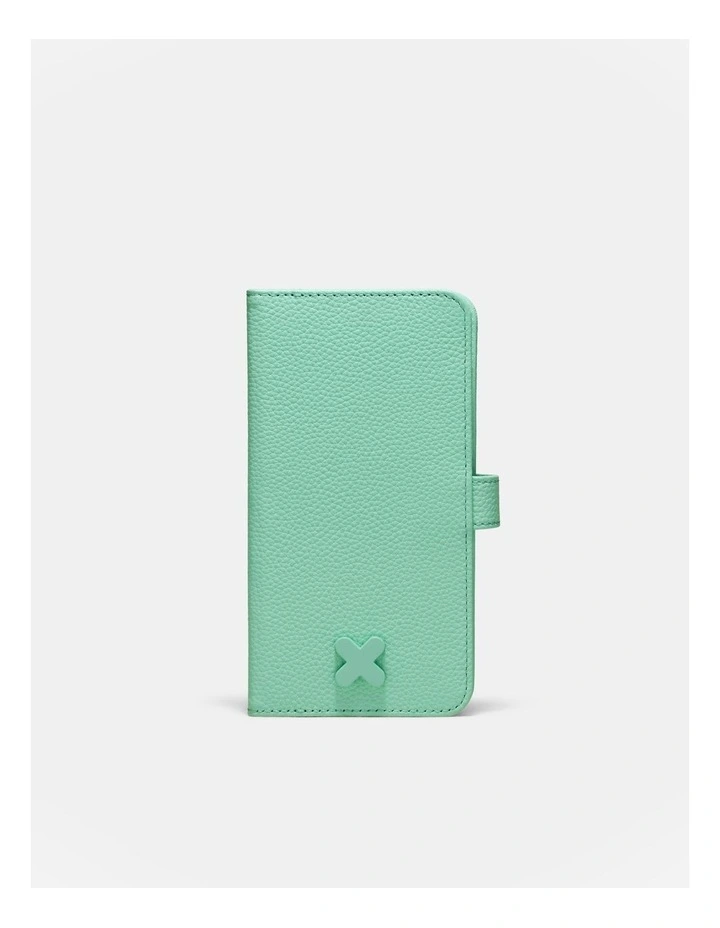 Mimco Hendrix Flip Case For Iphone 13 Pro Max in Glass Mint | MYER