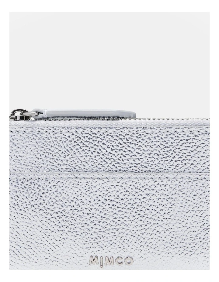 Mimco Classico Metallic Duo Card Wallet in Silver | MYER
