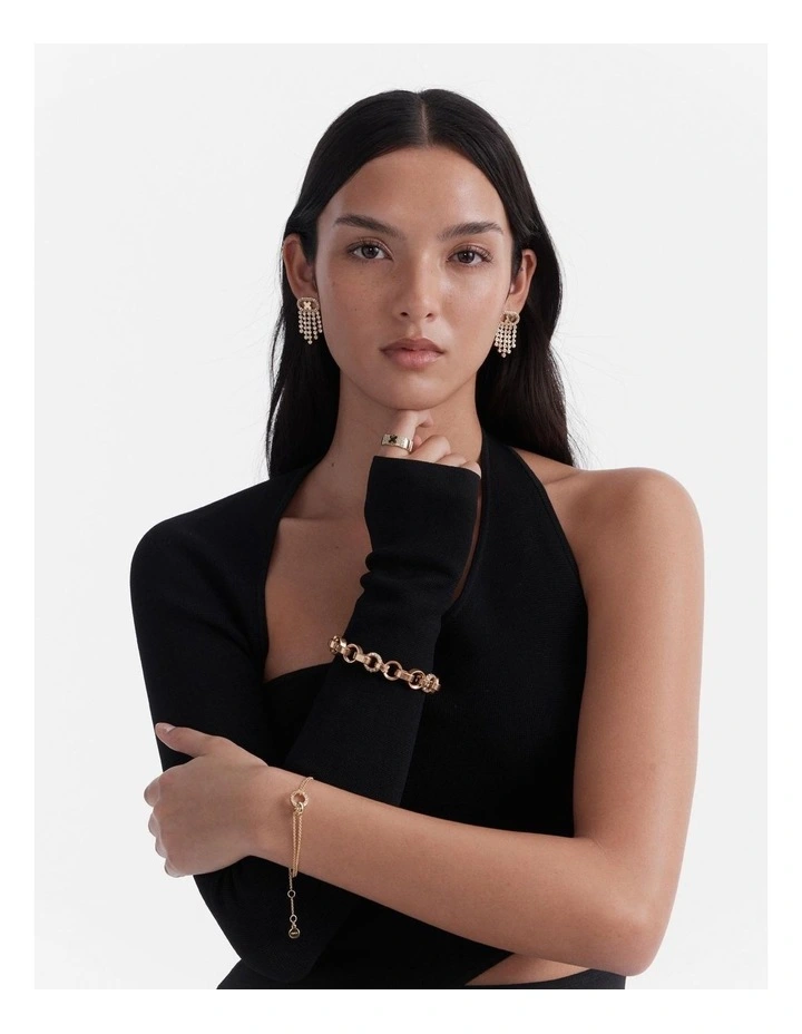 Mimco Reflection Band Ring in Gold | MYER