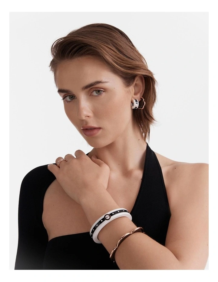 Mimco Miami Bangle in Black/White | MYER