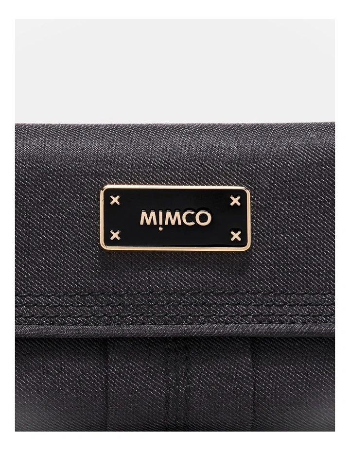 Mimco Utility Wallet in Black Light Gold | MYER