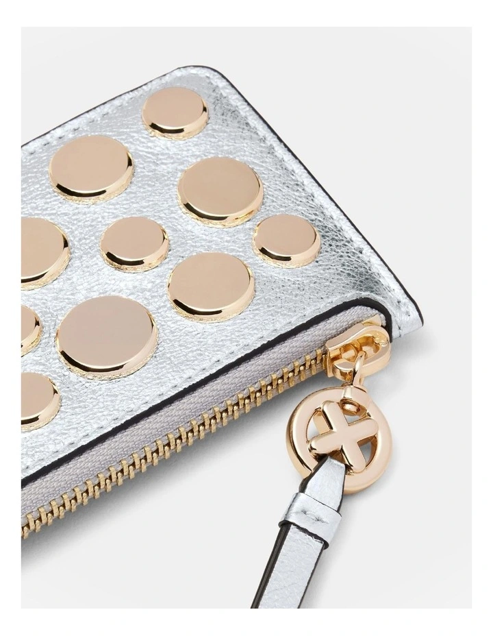 Mimco Glisten Card Pouch in Silver | MYER