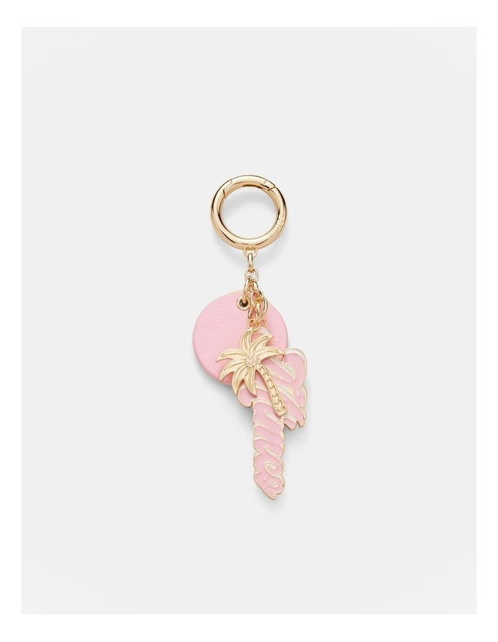 Mimco Miami Logo Keyring in Sweet Pink | MYER