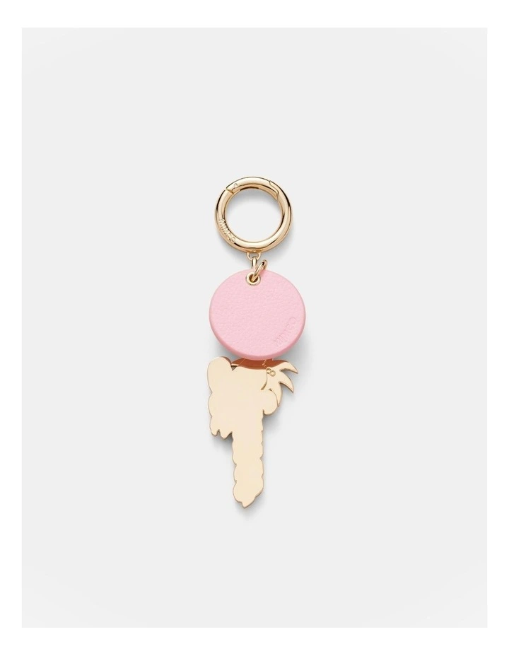 Mimco Miami Logo Keyring in Sweet Pink | MYER