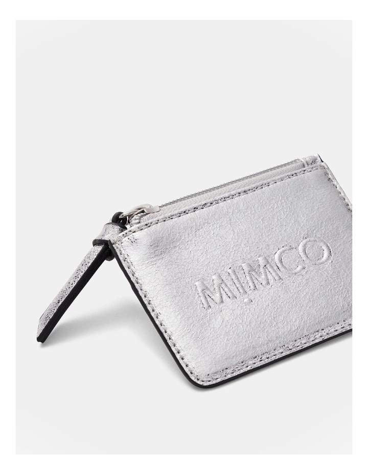 Mimco Explore Card Wallet in Silver | MYER