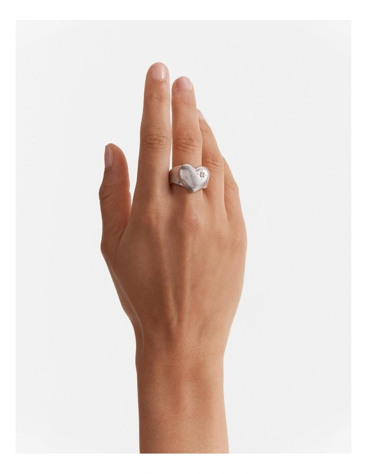Mimco Affaire Ring in Soft Silver | MYER