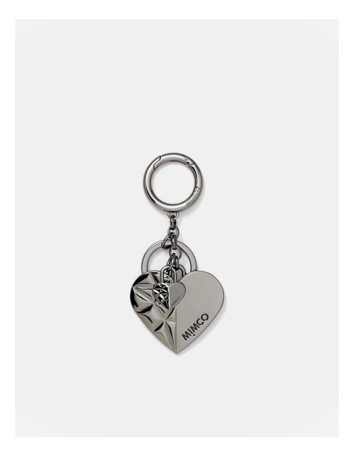 Mimco Amore Keyring in Gunmetal | MYER