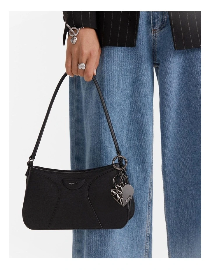 Mimco Amore Keyring in Gunmetal | MYER