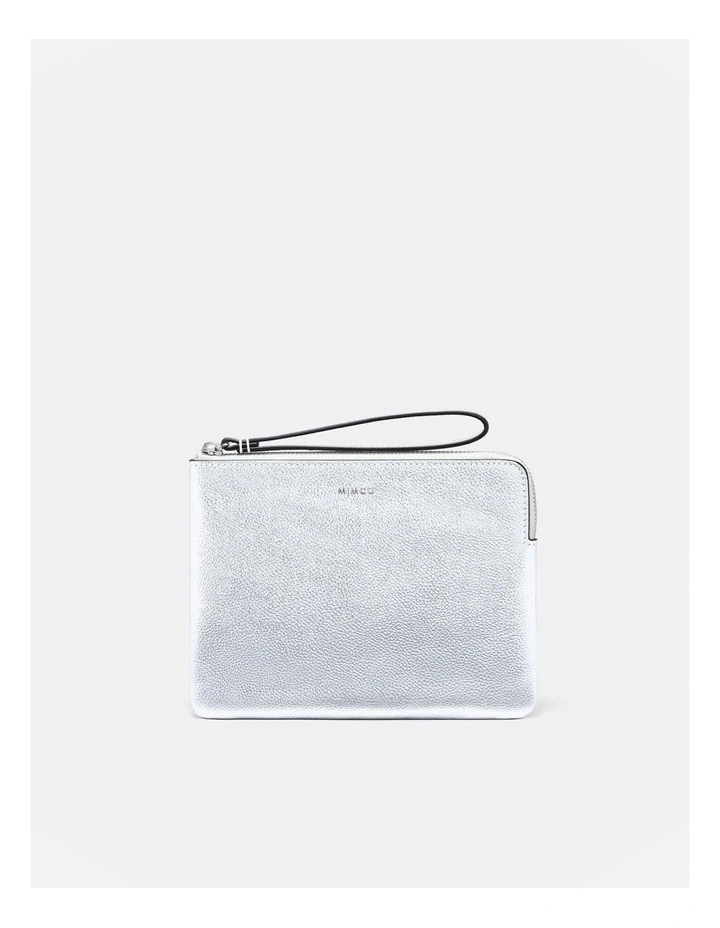 Mimco Classico Medium Pouch in Silver | MYER